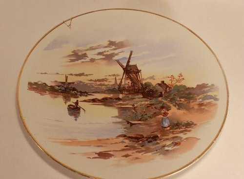 Декоративная старинная тарелка Villeroy&Boch
