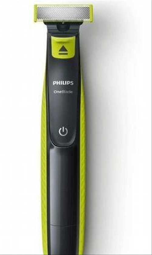 Триммер Philips OneBlade QP2520/60, черный/зеленый