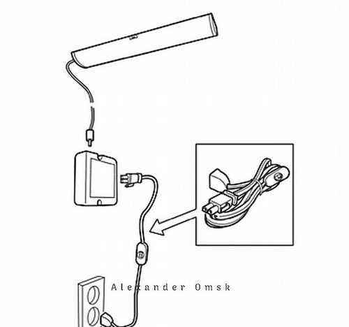 Новый шнур питания Анслута IKEA