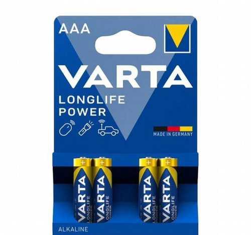 Батарейка Varta longlife power (high energy) LR03 AAA BL4 Alkaline 1.5V (4903) (4/40/200)