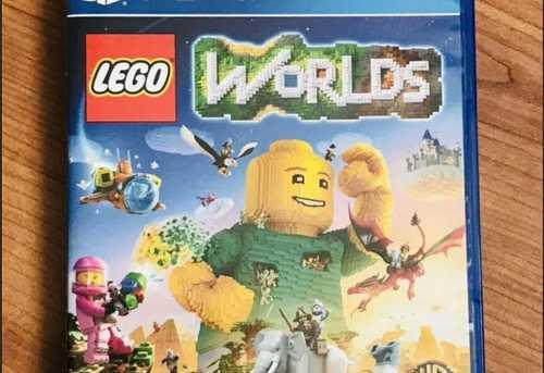 Диск lego worlds PS4
