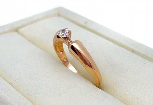 Золотое кольцо с камнем 585пр. размер: 16,8