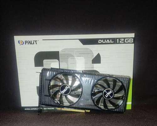 Видеокарта Palit GeForce RTX 3060 dual на гарантии