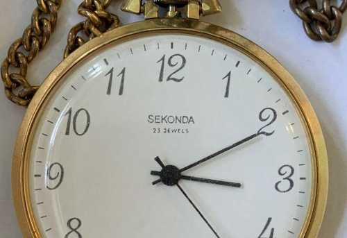 Часы sekonda позолота экспортные СССР на ходу