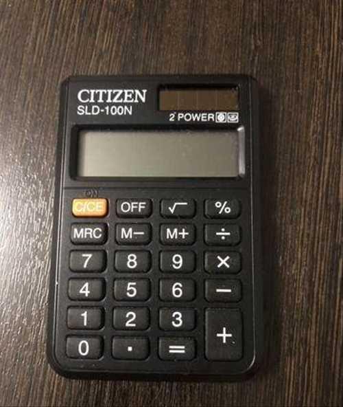 Калькулятор Citizen SLD-100N карманный