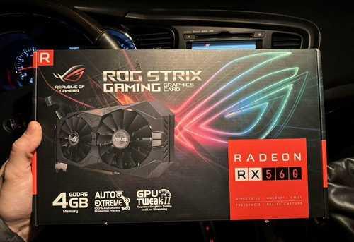 Видеокарта rx560 на 4gb