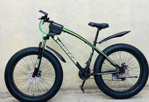 Велосипед Green Фэтбайк 26R 2023г (черно-зеленый)