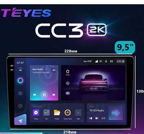 Магнитола Teyes CC3 2K (6Gb 128Gb) 9" / 10"