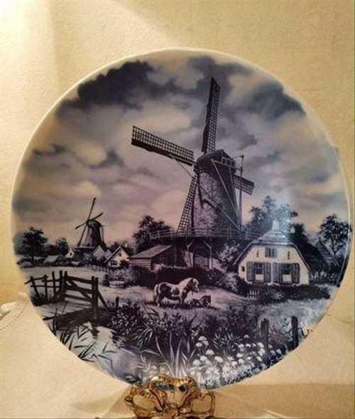 Декоративная тарелка Delft