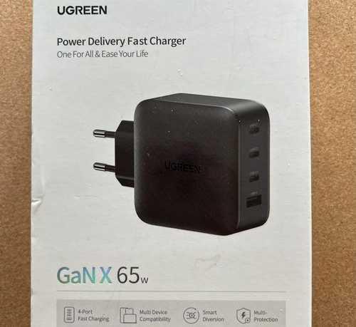 Зарядное устройство ugreen GaN X 65W, 4USB