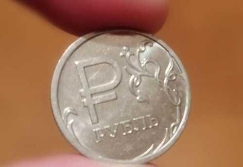 Монета 1 рубль с буквой "Р", 2014 г