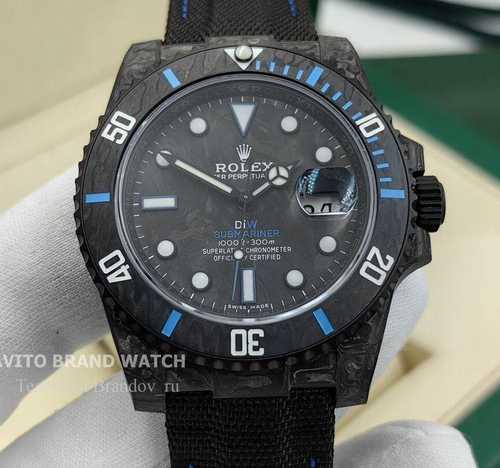 Часы Rolex submariner date Diw Карбоновые новые