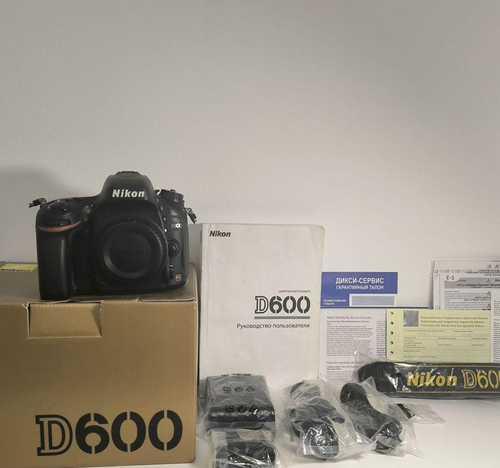 Nikon D600 body (пробег 10тыс) Комплект Гарантия