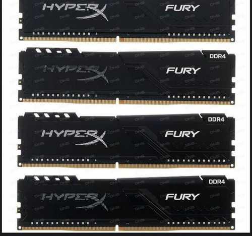 Оперативная память Kingston HyperX fury Black