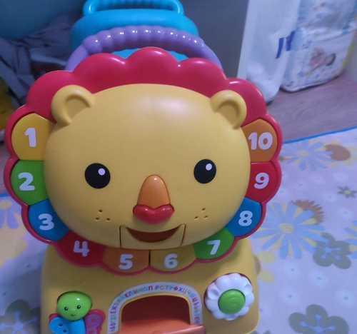 Ходунки каталка лев fisher price