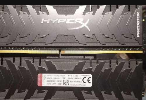 DDR4 Kingston Fury HyperX Predator 2/16 3000мгц
