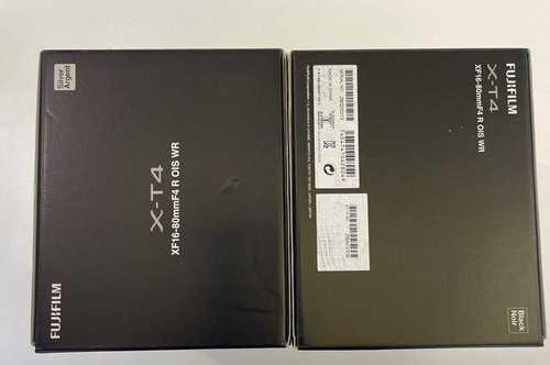 Fujifilm xt4 kit 16-80 новый черный и серебро
