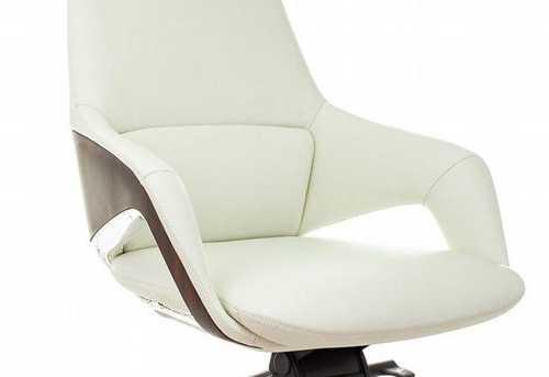 Кресло руководителя, Бюрократ DAO-2, белый, кожа