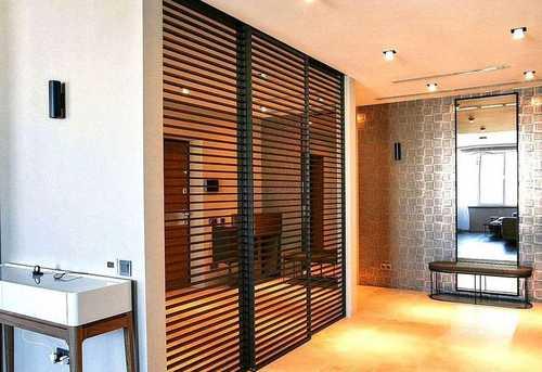 Сдвижные двери, перегородки