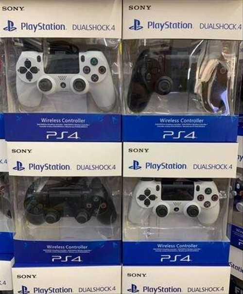 Джойстик PS4 белый черный Оптом