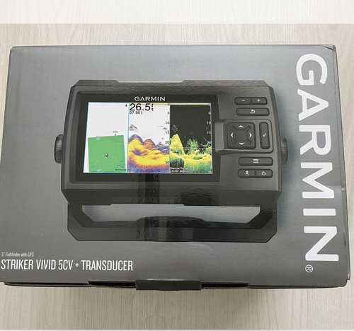 Новый Эхолот Garmin Striker Vivid 5cv   GT20-TM