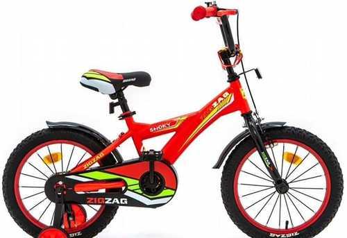 Детский велосипед zigzag 16" Snoky красный (2024)