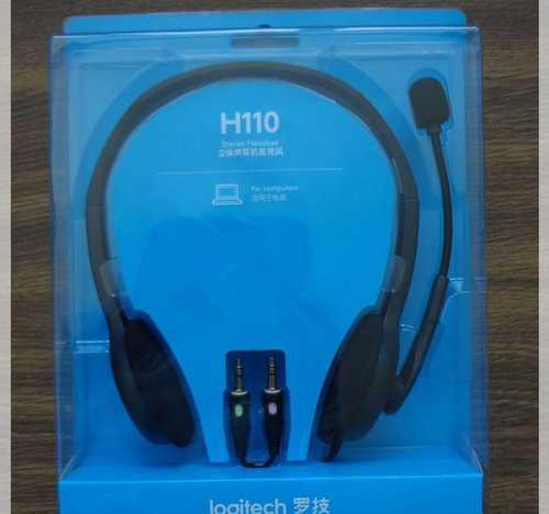 Гарнитура проводная Logitech H110 новая