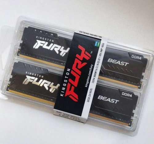 Оперативная память Kingston ddr4 32gb 3600mhz