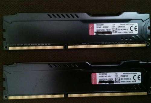 Оперативная память Kingston HyperX fury DDR3 4 Gb