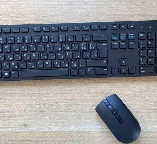 Комплект клавиатура + мышь dell KM636