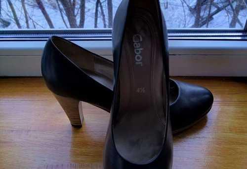 Туфли gabor, женские, кожаные, размер 36,5