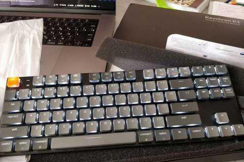 Клавиатура keychron k1 v4 L 84 gateron blue