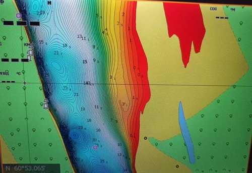 Карта C-MAP lowrance Красноярское водохранилище