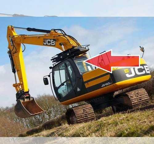 Стекло JCB JS 160 заднее