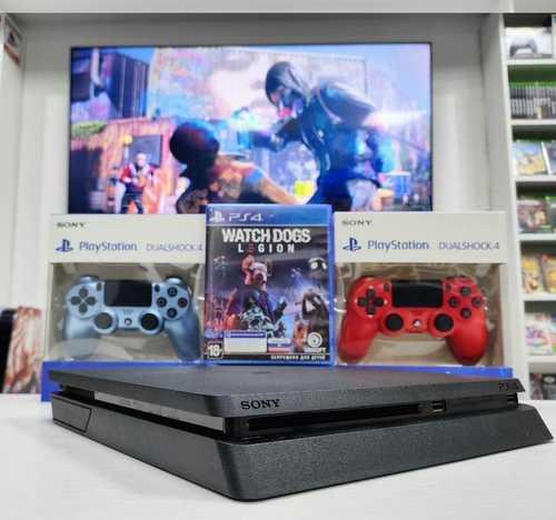 Sony PS4 Slim   2 геймпада 119 игр