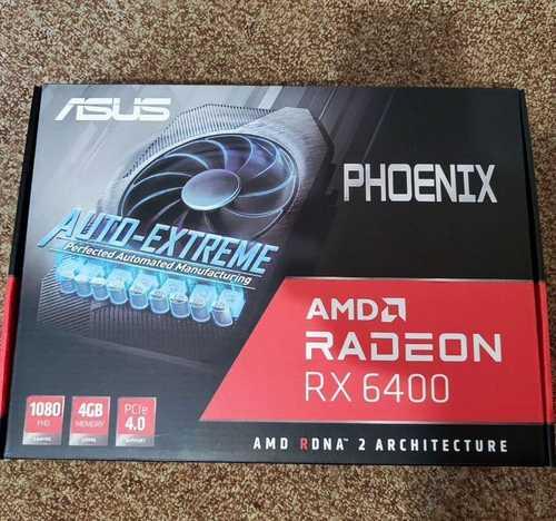 Видеокарта новая, Asus phoenix Amd Radeon RX 6400