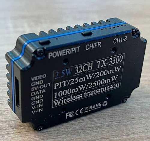 Видеопередатчик FPV 3.3 GHz 32CH 3W не стандарт