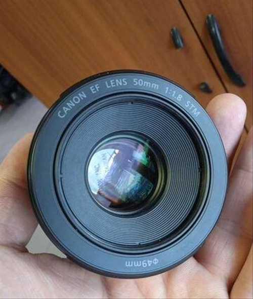 Объектив canon ef 50mm f 1 8 stm как новый