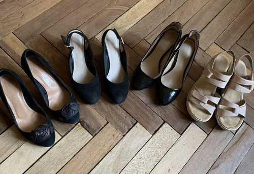 Босоножки zara туфли кожа