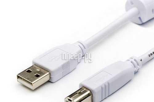 ATcom USB 2.0 AM/BM 2 Ferrite 5m White AT10109