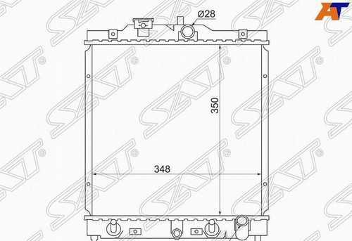 Радиатор охлаждения Хонда Партнер 92