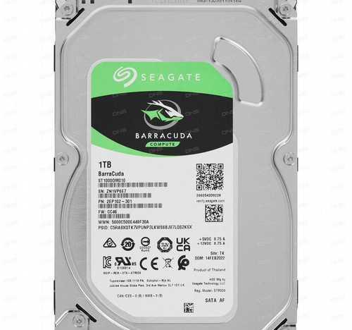 1 тб Жесткий диск Seagate BarraCuda