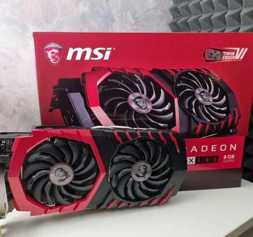 MSI Radeon RX 480 Gaming X OC на 8гб