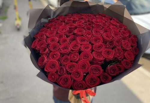 Букеты из 101 розы с экспресс доставкой