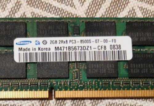 Sodimm DDR3 для ноутбука 2gb samsung 1066Мгц