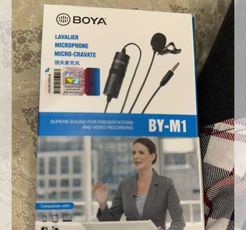 Микрофон петличный boya