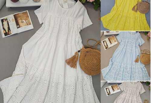 Платье Решелье, 100 хлопок, Италия, единый размер