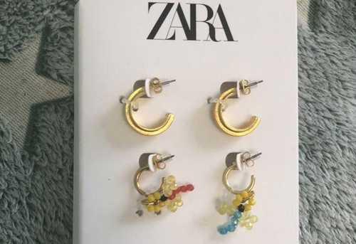 Серьги zara новые