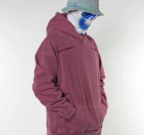 Худи Cav Empt бордовое базовое