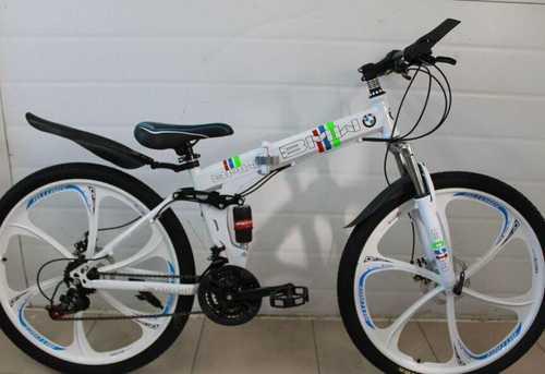 Велосипед с литыми дисками белый новый